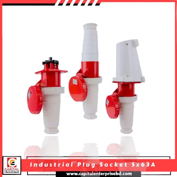 5Pin 63A Industrial Male Female Plug & Socket Set – Capital Enterprise